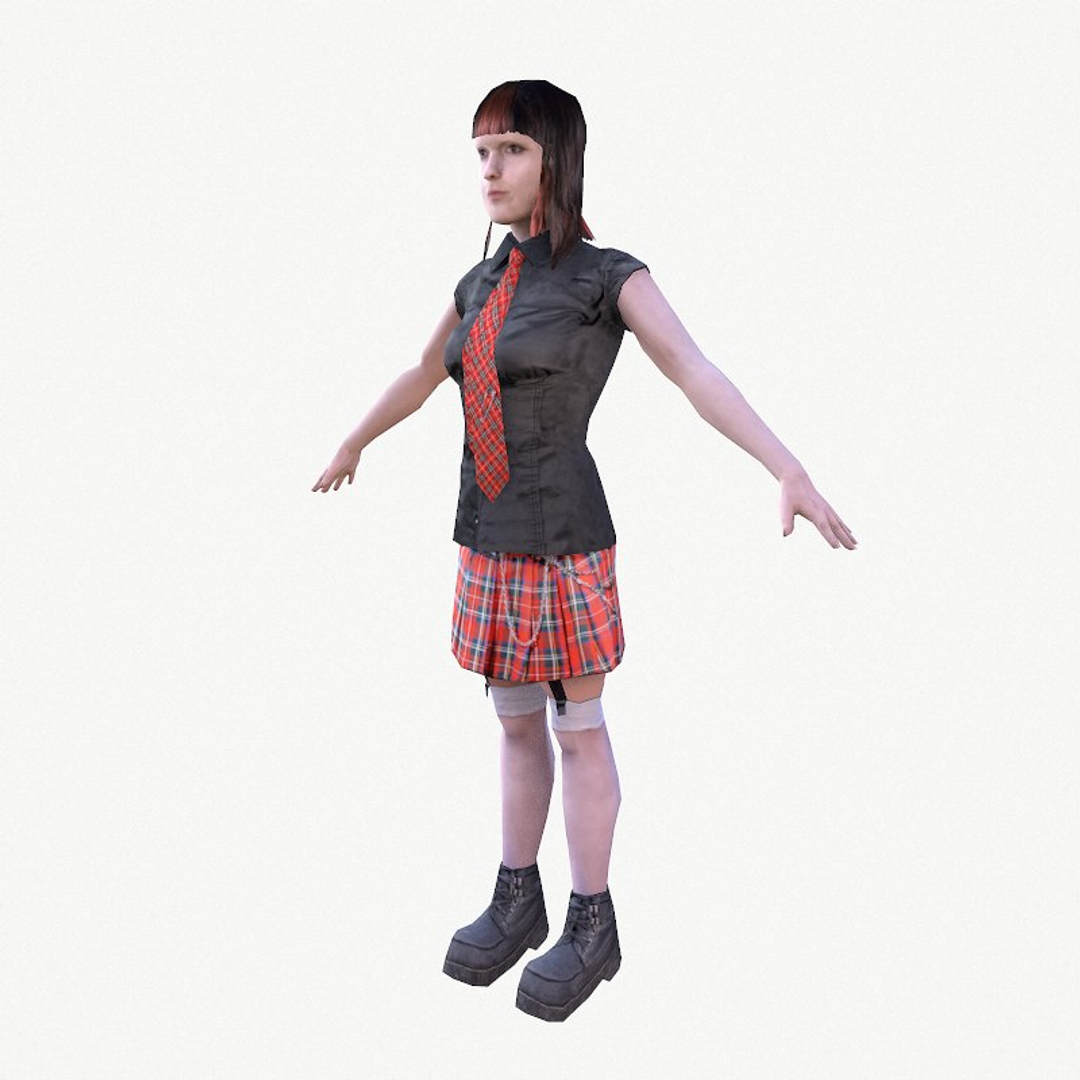 Character Female 01 3d C4d