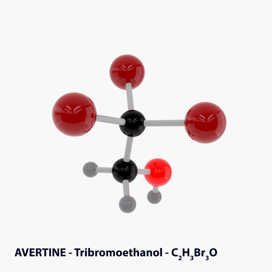 Free 3D Drug AVERTIN Molecule - TurboSquid 1891659