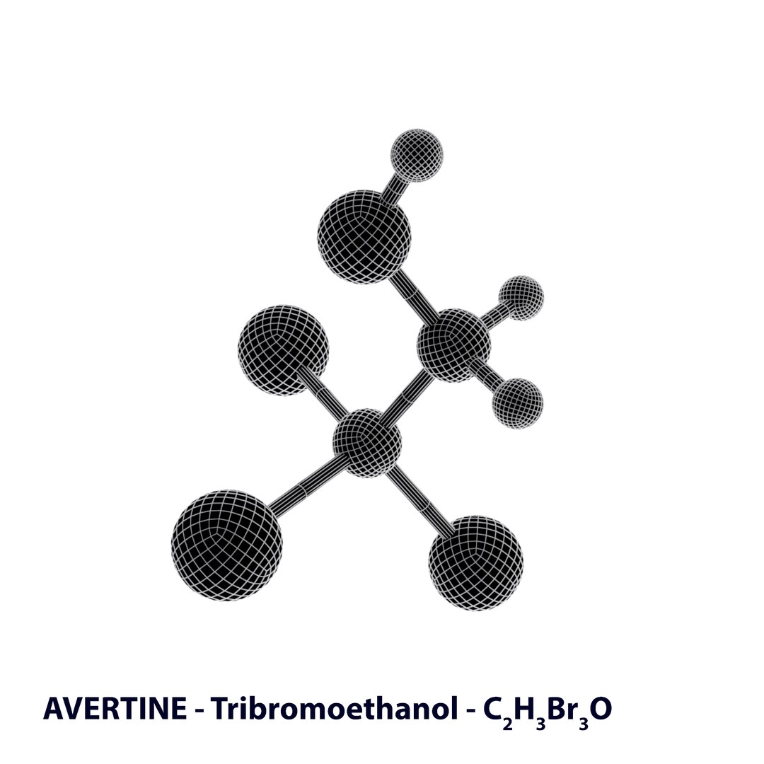 Free 3D Drug AVERTIN Molecule - TurboSquid 1891659