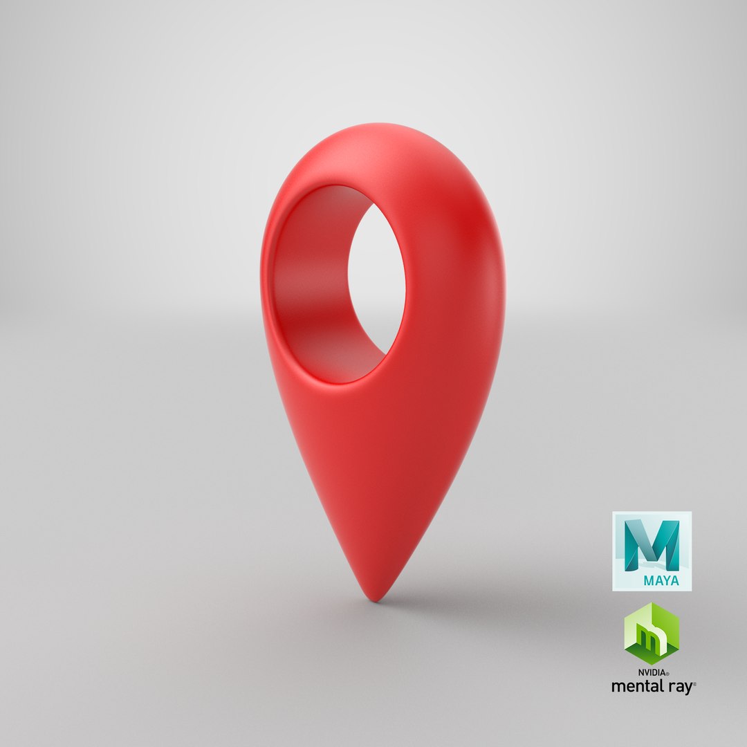 3D Gps Geo Marker Icon Model - TurboSquid 1339566
