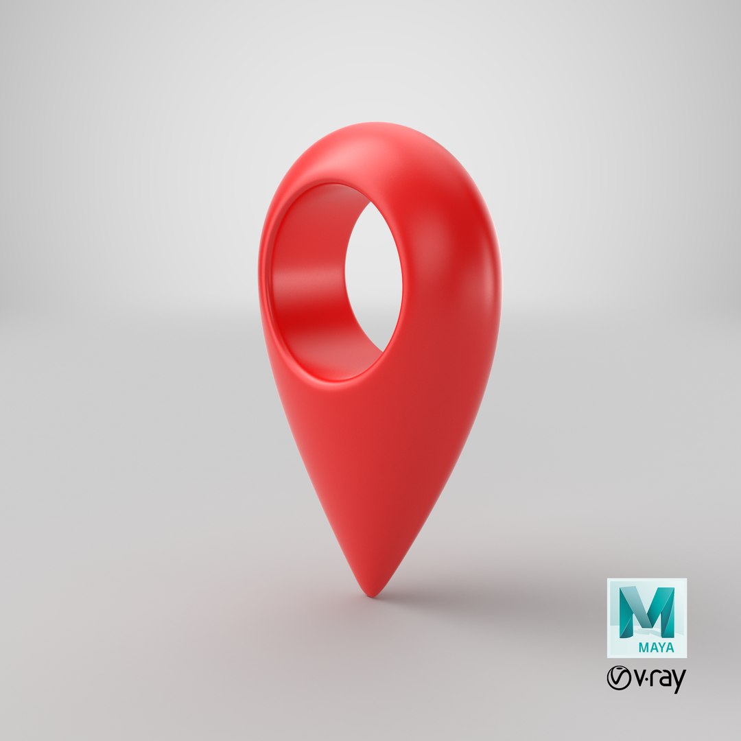 3D Gps Geo Marker Icon Model - TurboSquid 1339566