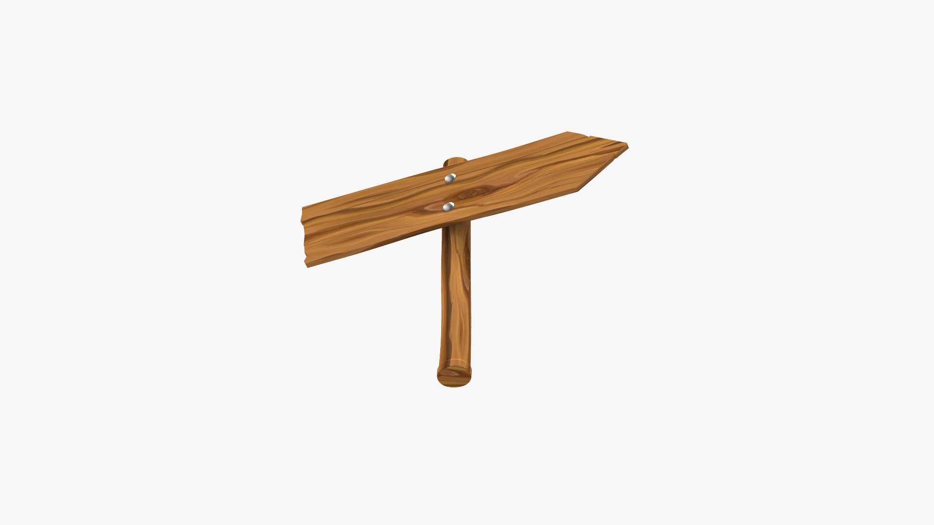3D Wooden Arrow Sign - TurboSquid 1614009