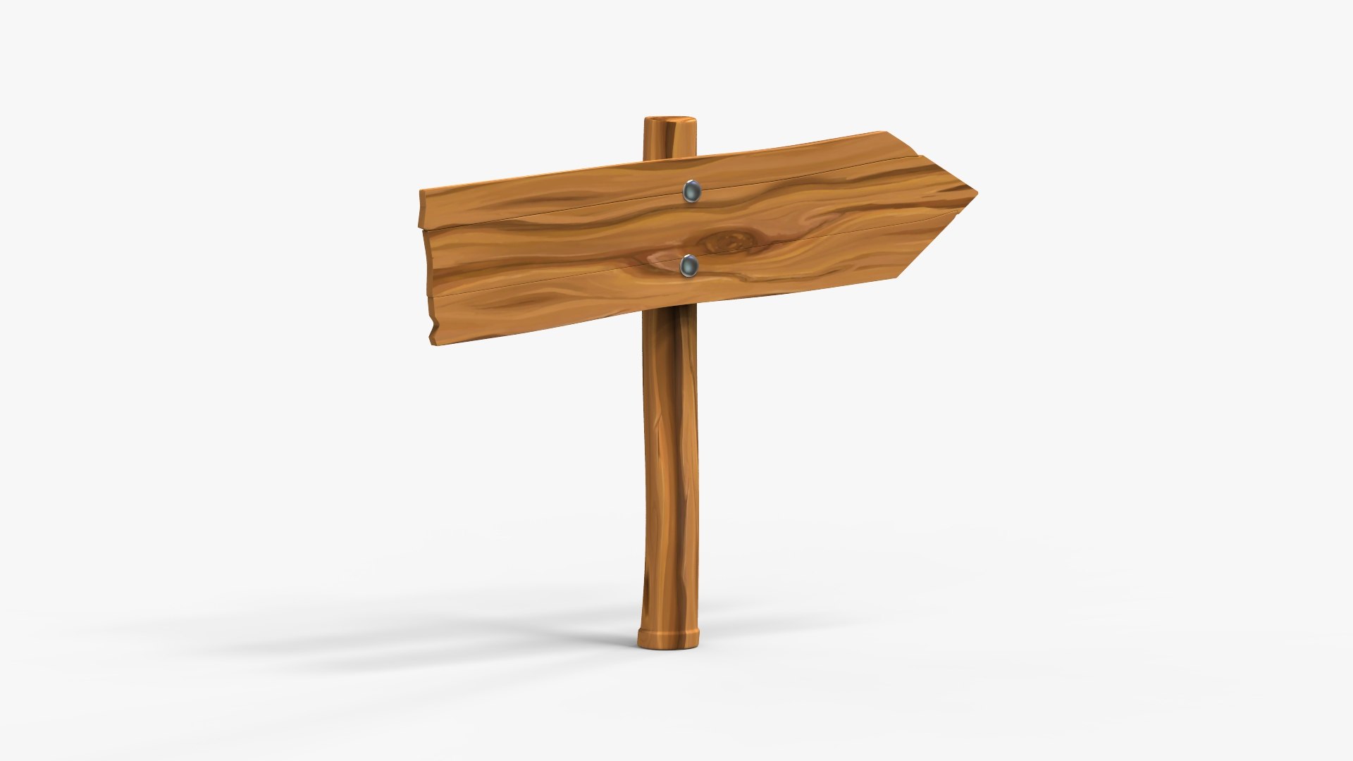 3D Wooden Arrow Sign - TurboSquid 1614009