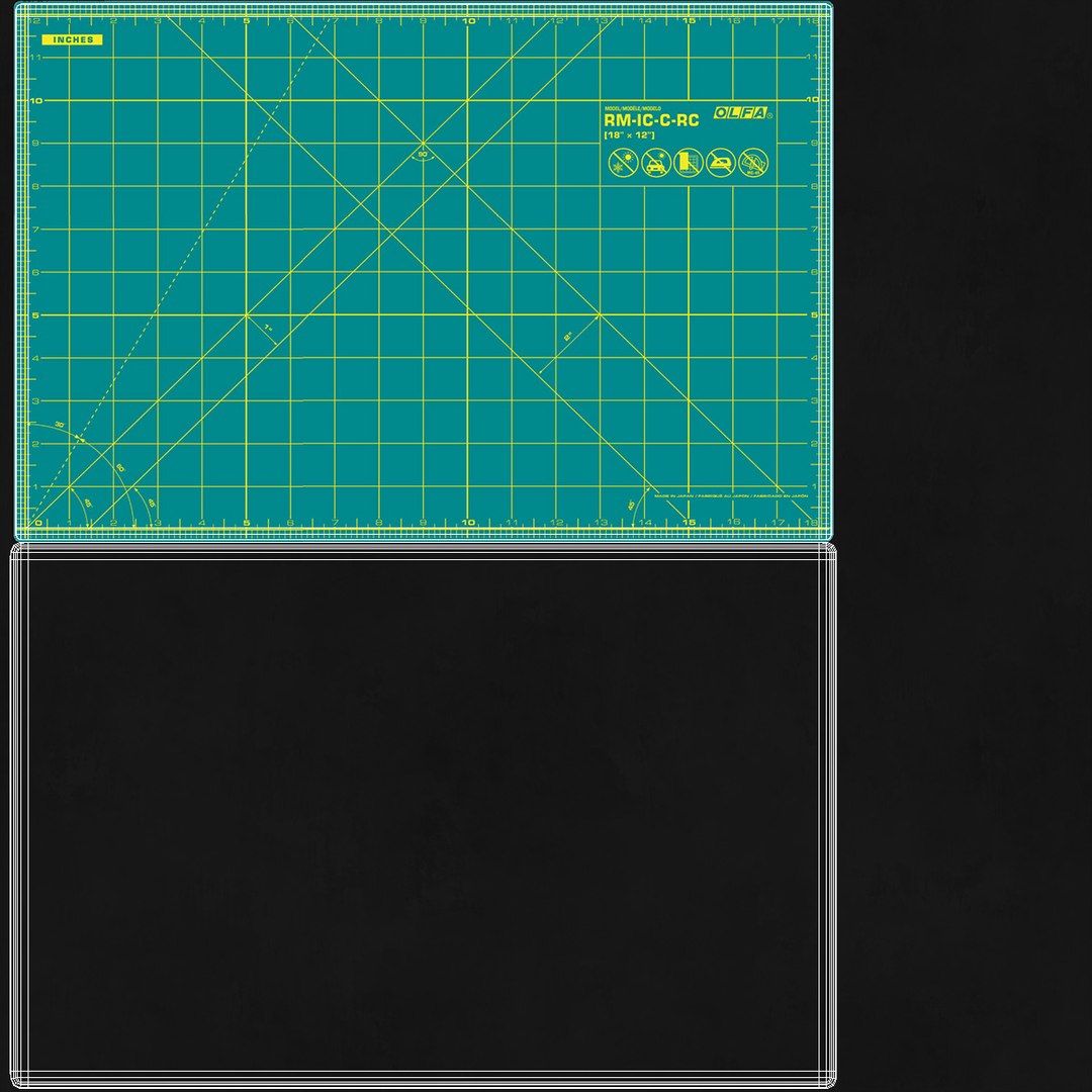 3D Olfa RM-IC-C-RC Cutting Mat Model - TurboSquid 2185893