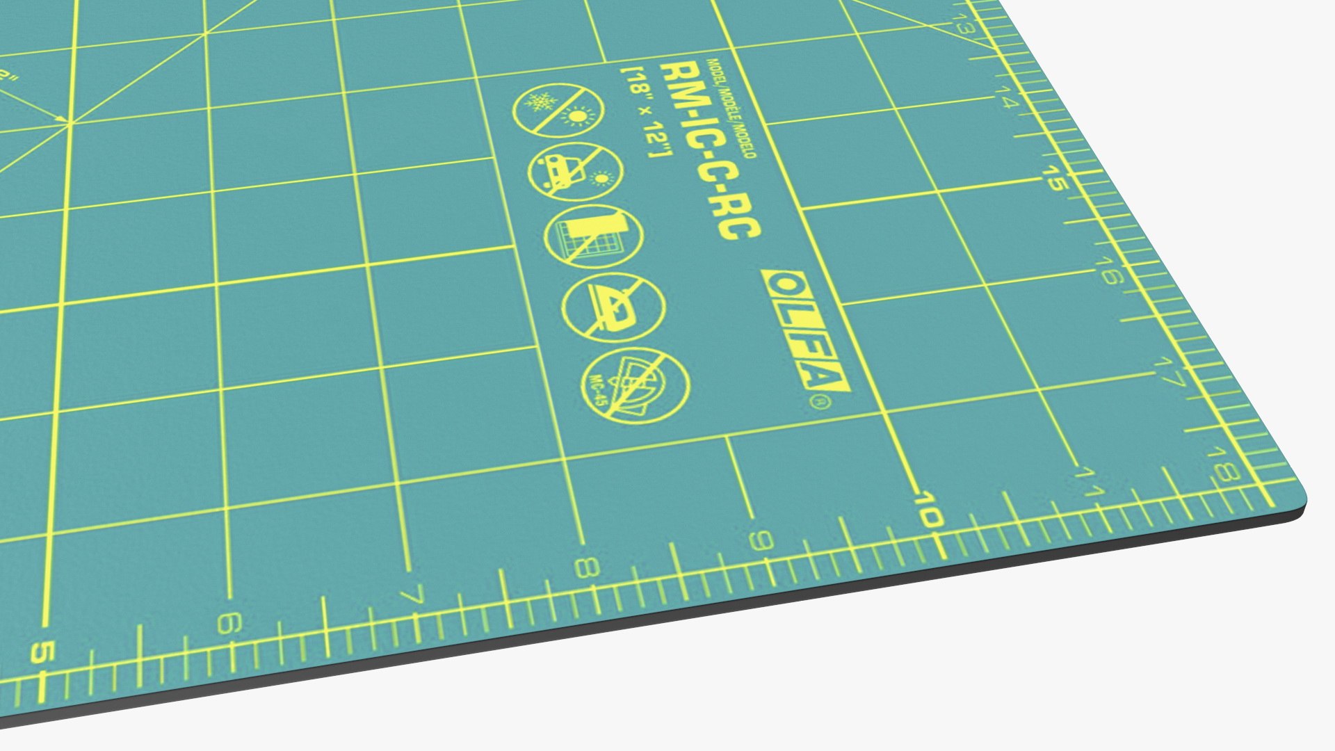 3D Olfa RM-IC-C-RC Cutting Mat Model - TurboSquid 2185893
