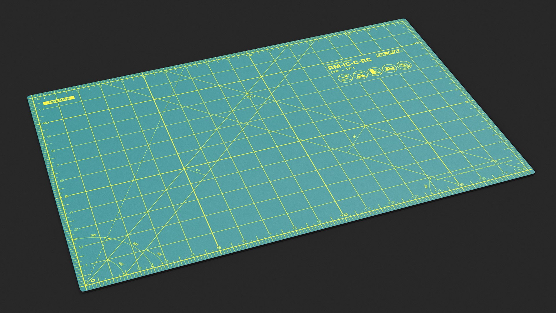 3D Olfa RM-IC-C-RC Cutting Mat Model - TurboSquid 2185893
