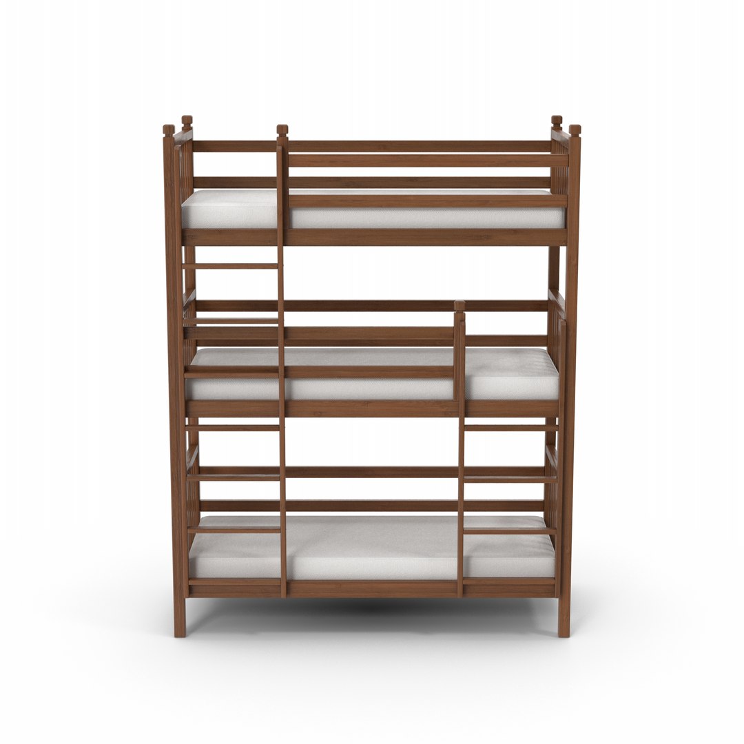 3D Model Three Floor Bed - TurboSquid 2170926