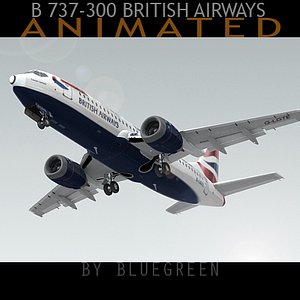 Animated Boeing 737-300 3D Models for Download | TurboSquid