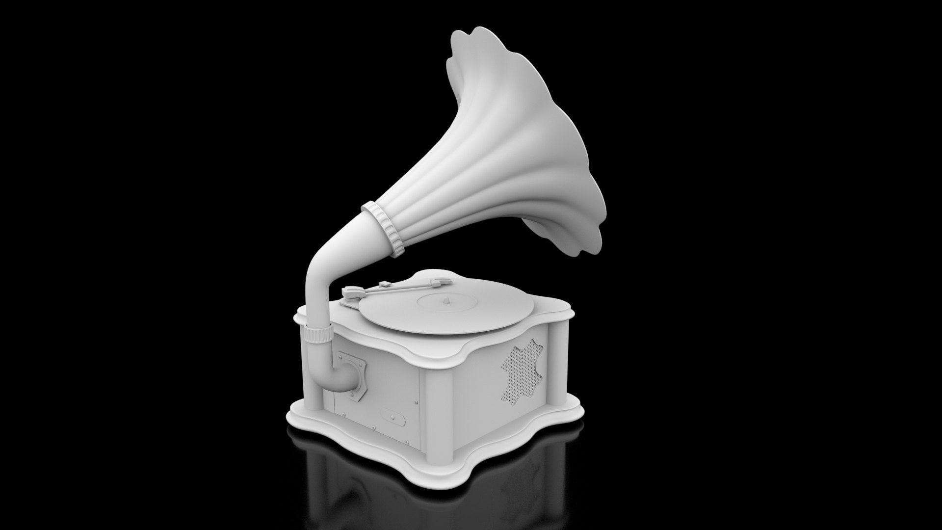 Vintage Gramophone 3D Model - TurboSquid 2231173