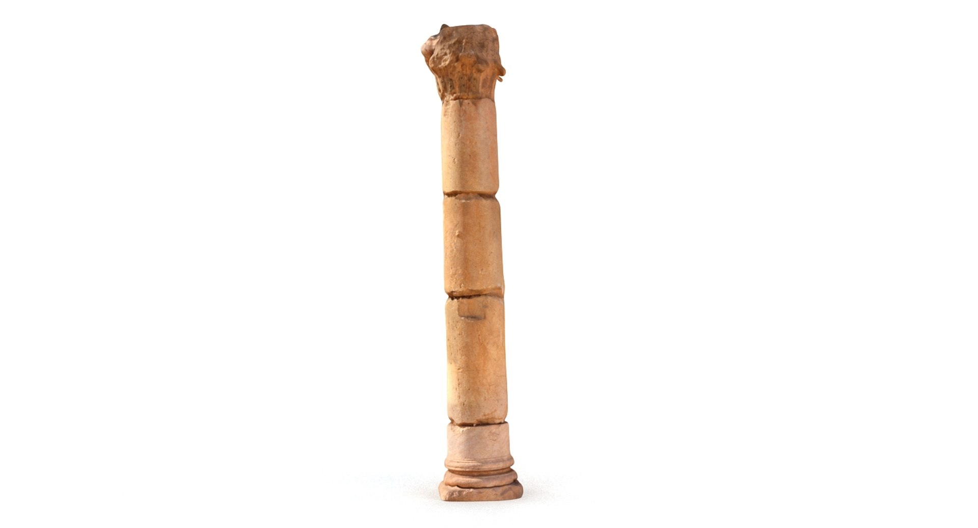 3d Model Of Column Ancient Roman
