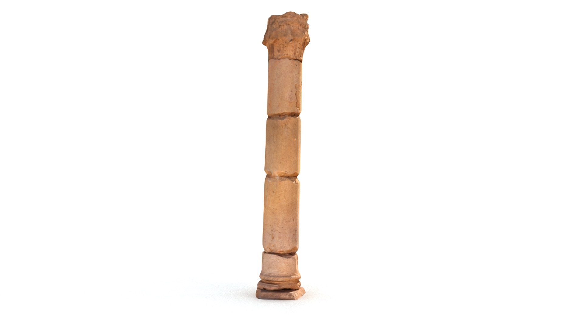 3d Model Of Column Ancient Roman