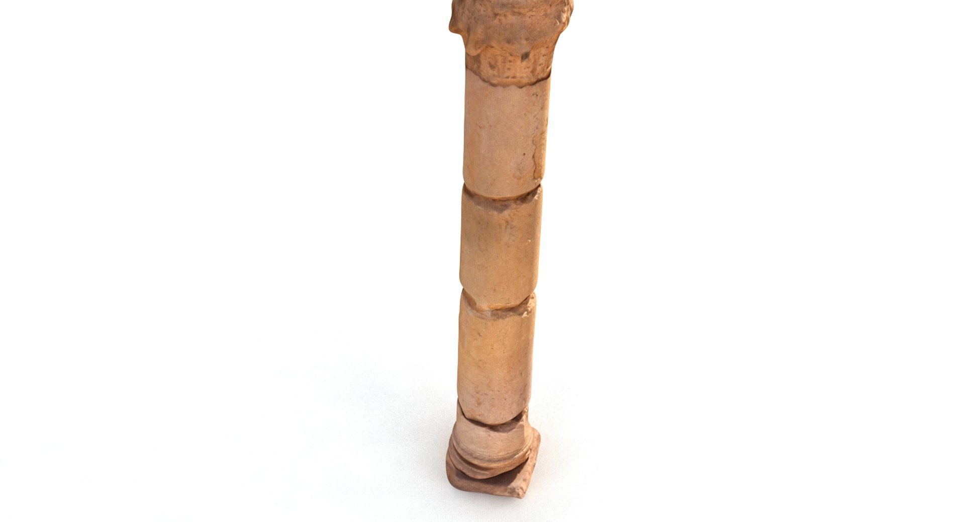 3d Model Of Column Ancient Roman