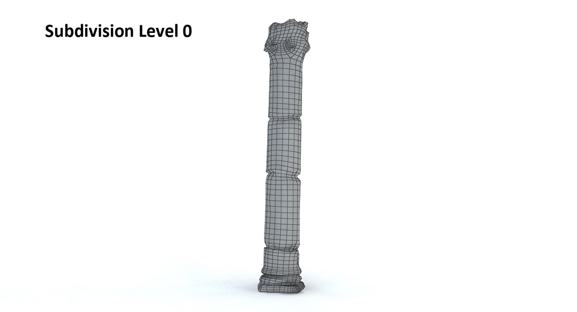 3d Model Of Column Ancient Roman