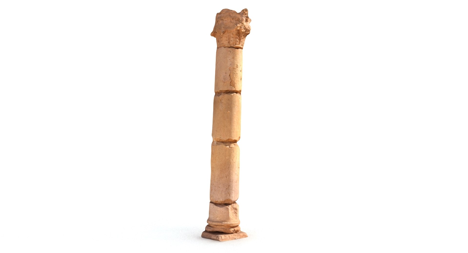 3d Model Of Column Ancient Roman