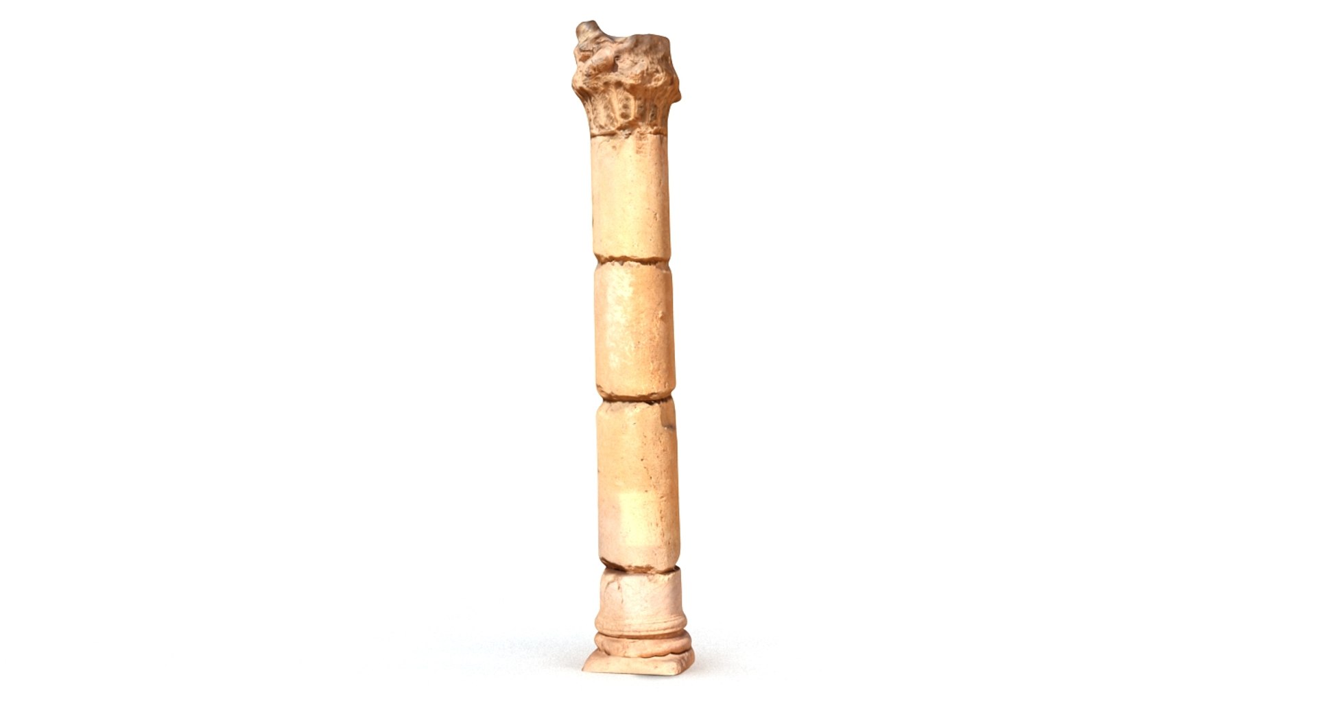 3d Model Of Column Ancient Roman