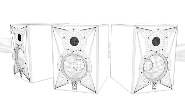 3d model speaker yamaha
