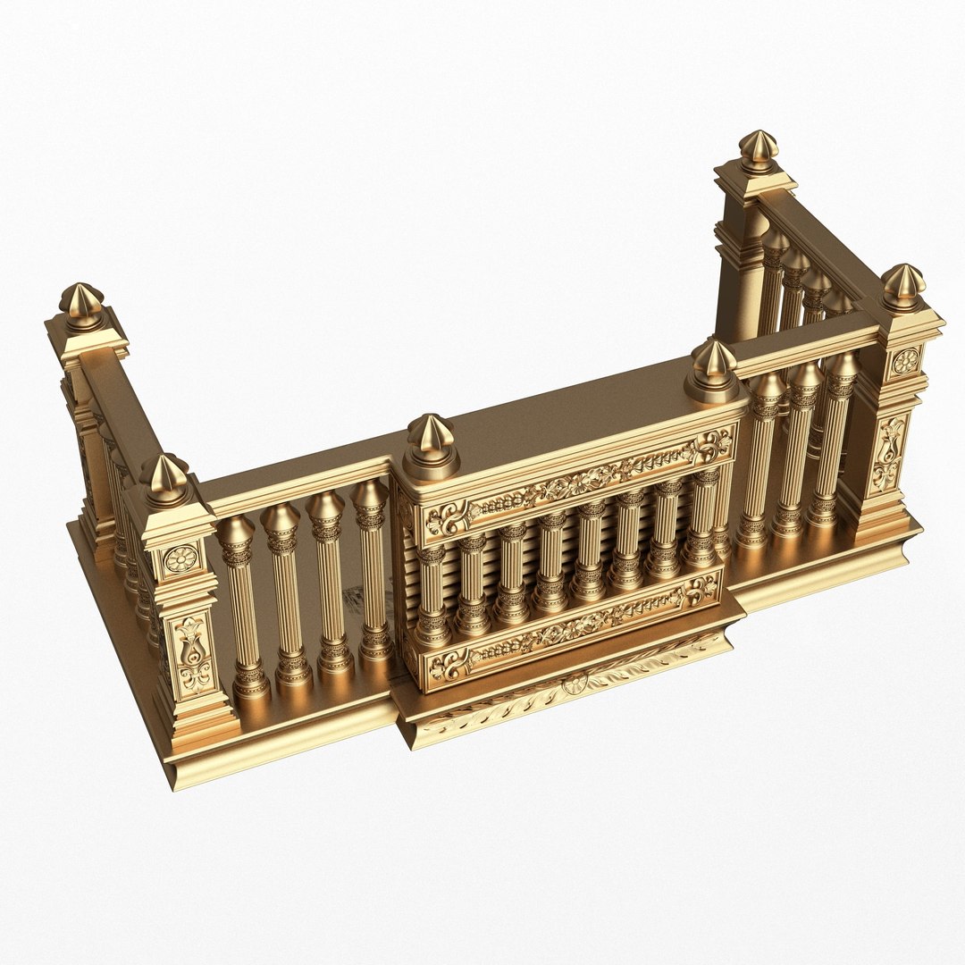 Classic Balcony 05 3D Model - TurboSquid 2324539