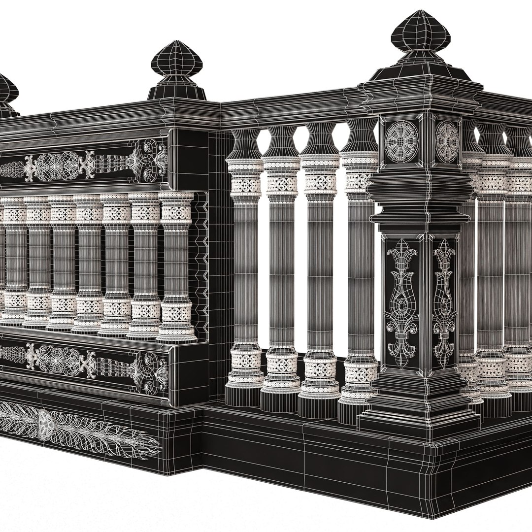 Classic Balcony 05 3D Model - TurboSquid 2324539