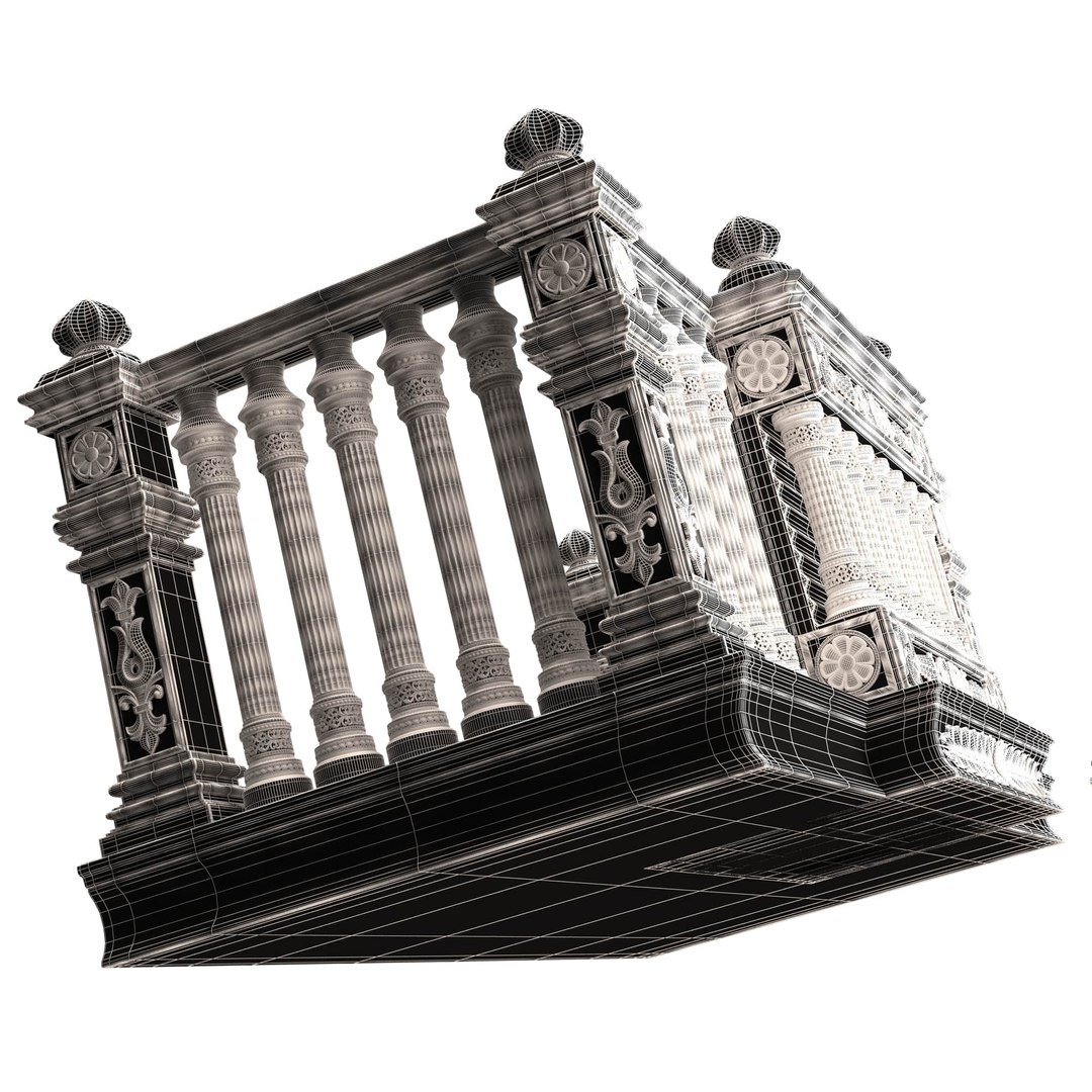 Classic Balcony 05 3D Model - TurboSquid 2324539