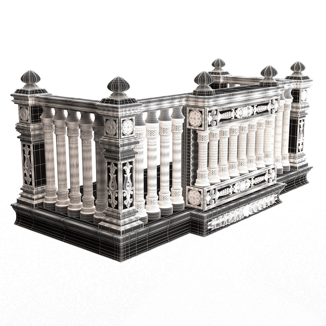 Classic Balcony 05 3D Model - TurboSquid 2324539