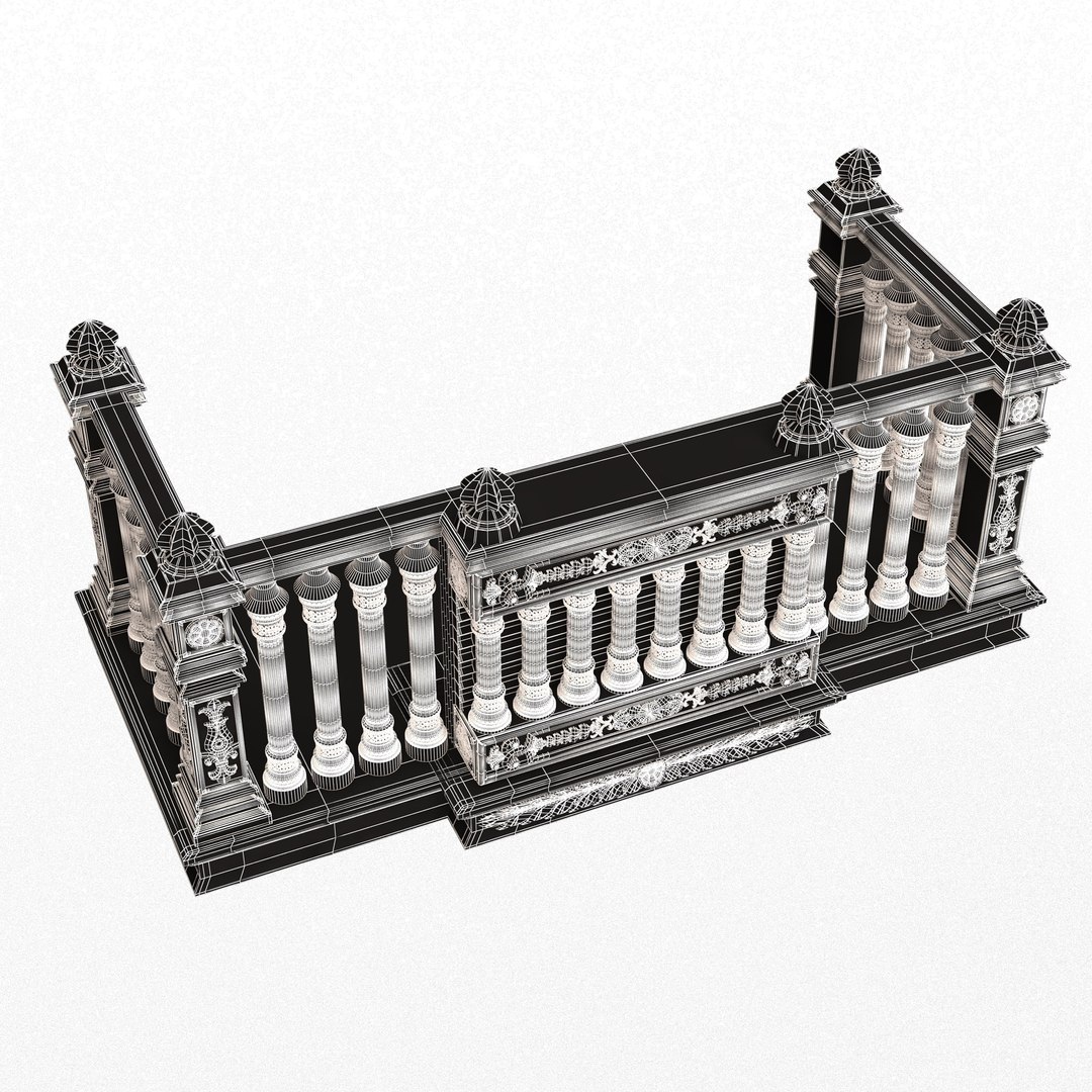 Classic Balcony 05 3D Model - TurboSquid 2324539