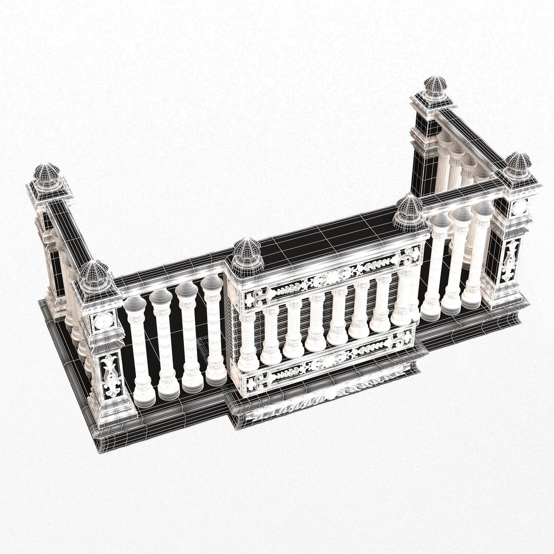 Classic Balcony 05 3D Model - TurboSquid 2324539