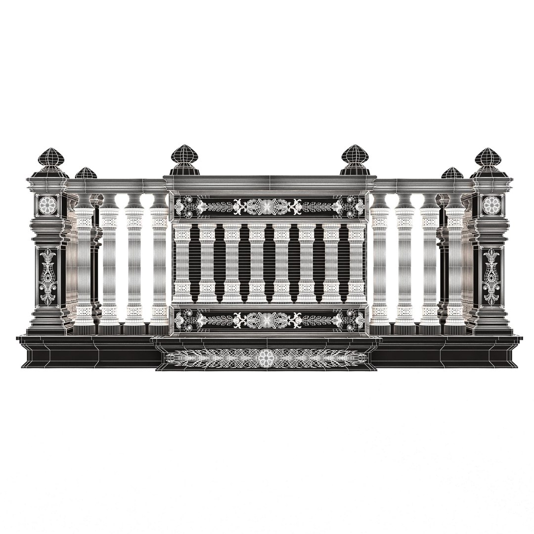 Classic Balcony 05 3D Model - TurboSquid 2324539