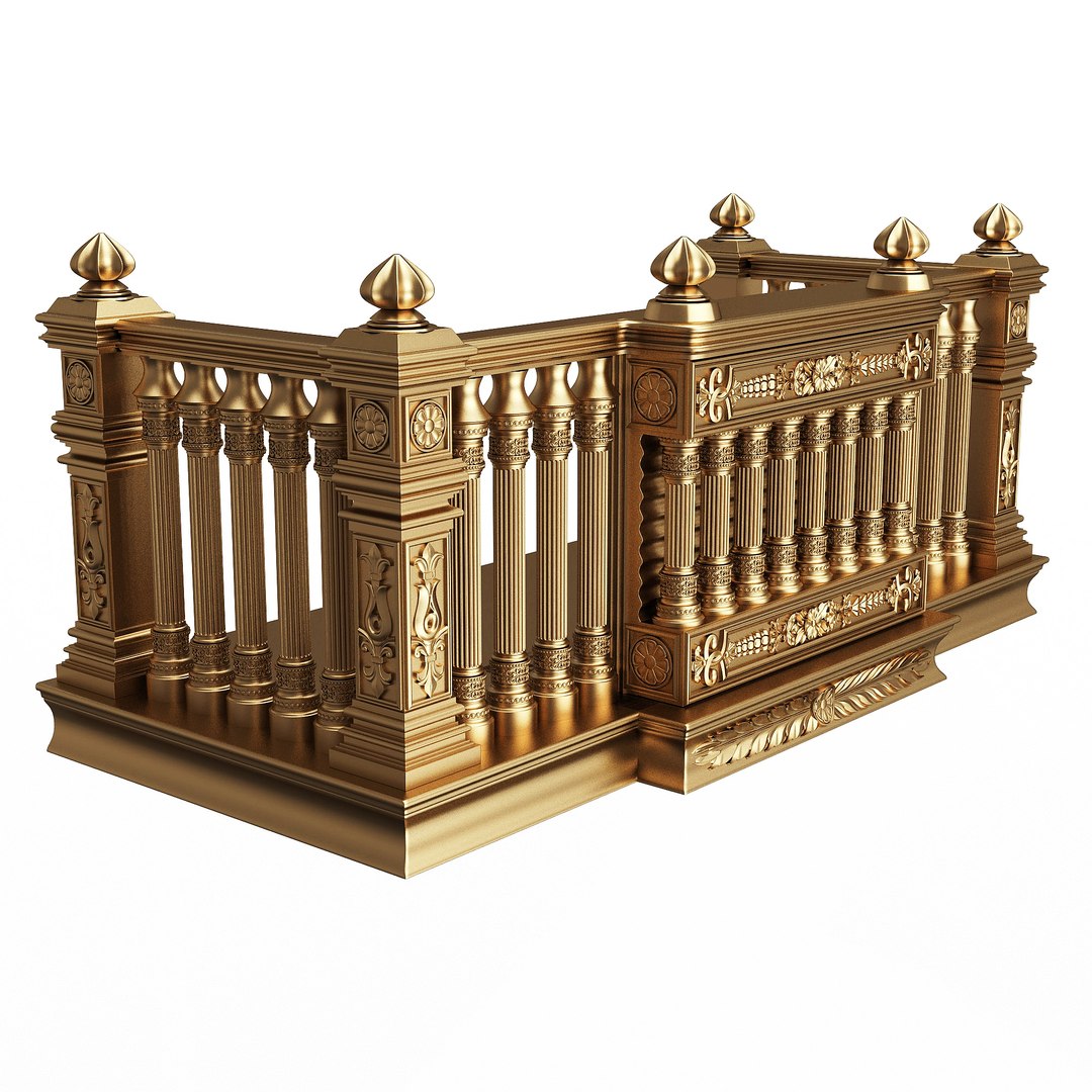 Classic Balcony 05 3D Model - TurboSquid 2324539