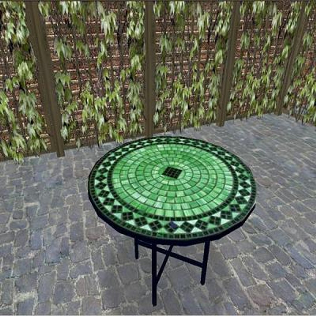 3d Bistro Table Collections Model