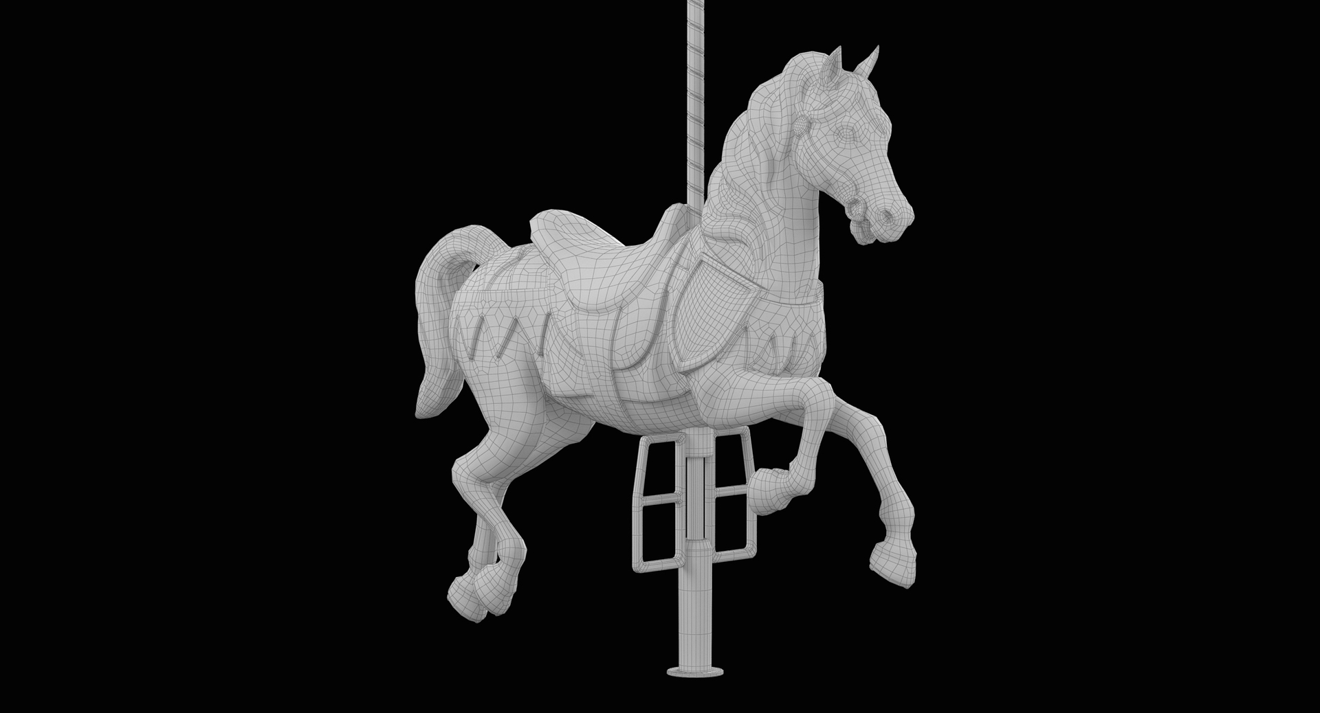 Carousel horse 3D model - TurboSquid 1347528