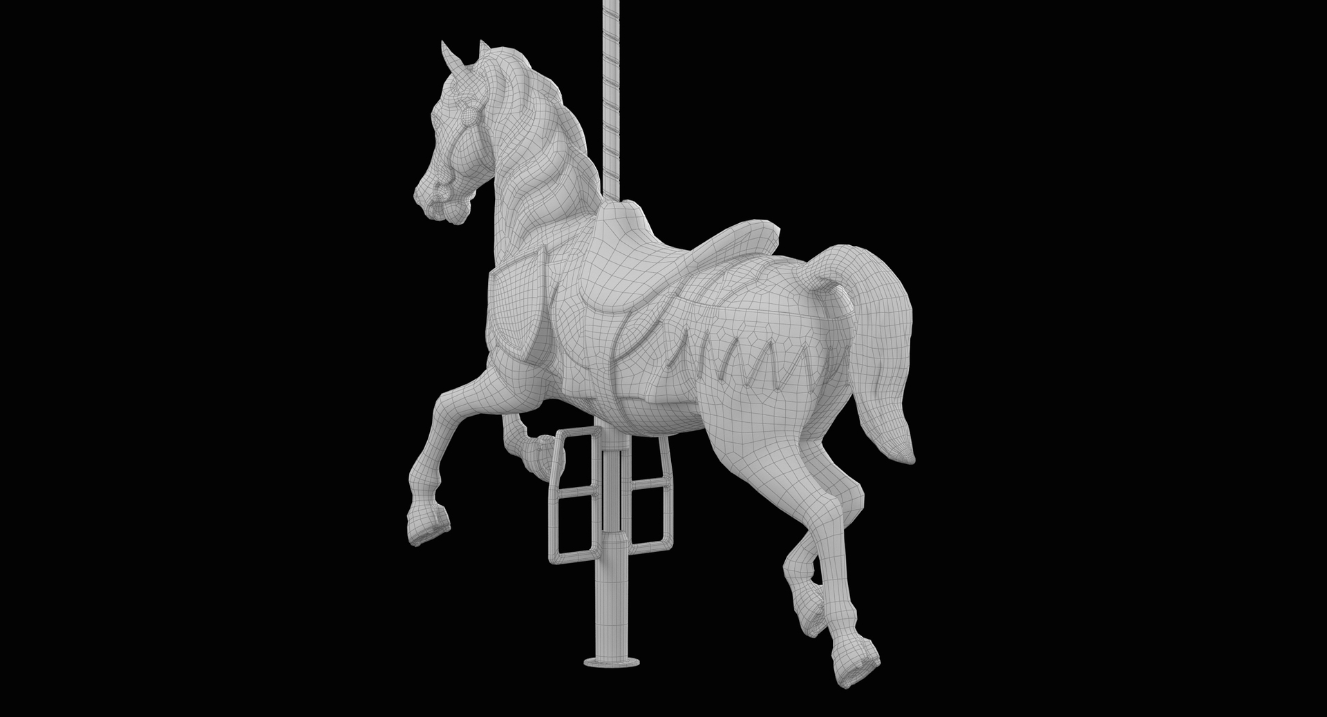 Carousel horse 3D model - TurboSquid 1347528