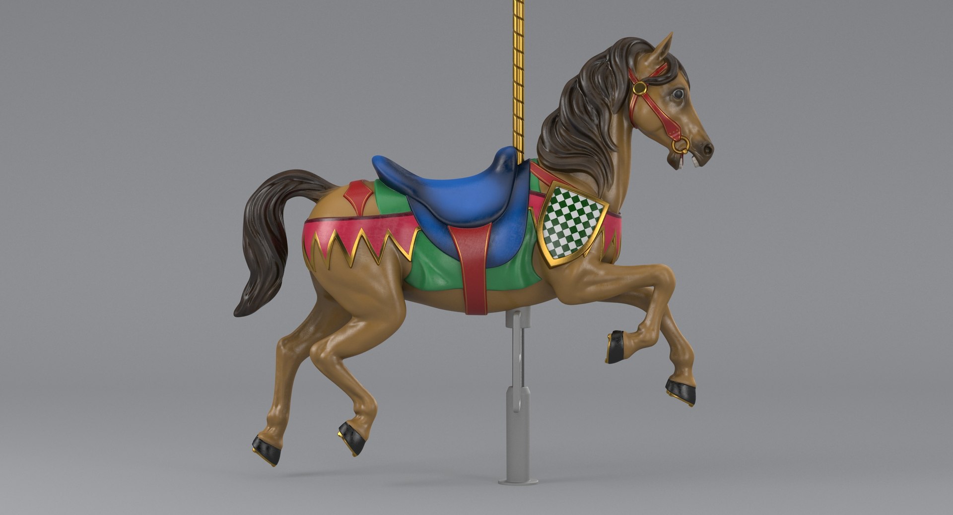 Carousel horse 3D model - TurboSquid 1347528