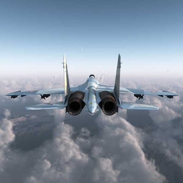 3d russian sukhoi su-35 fighter model