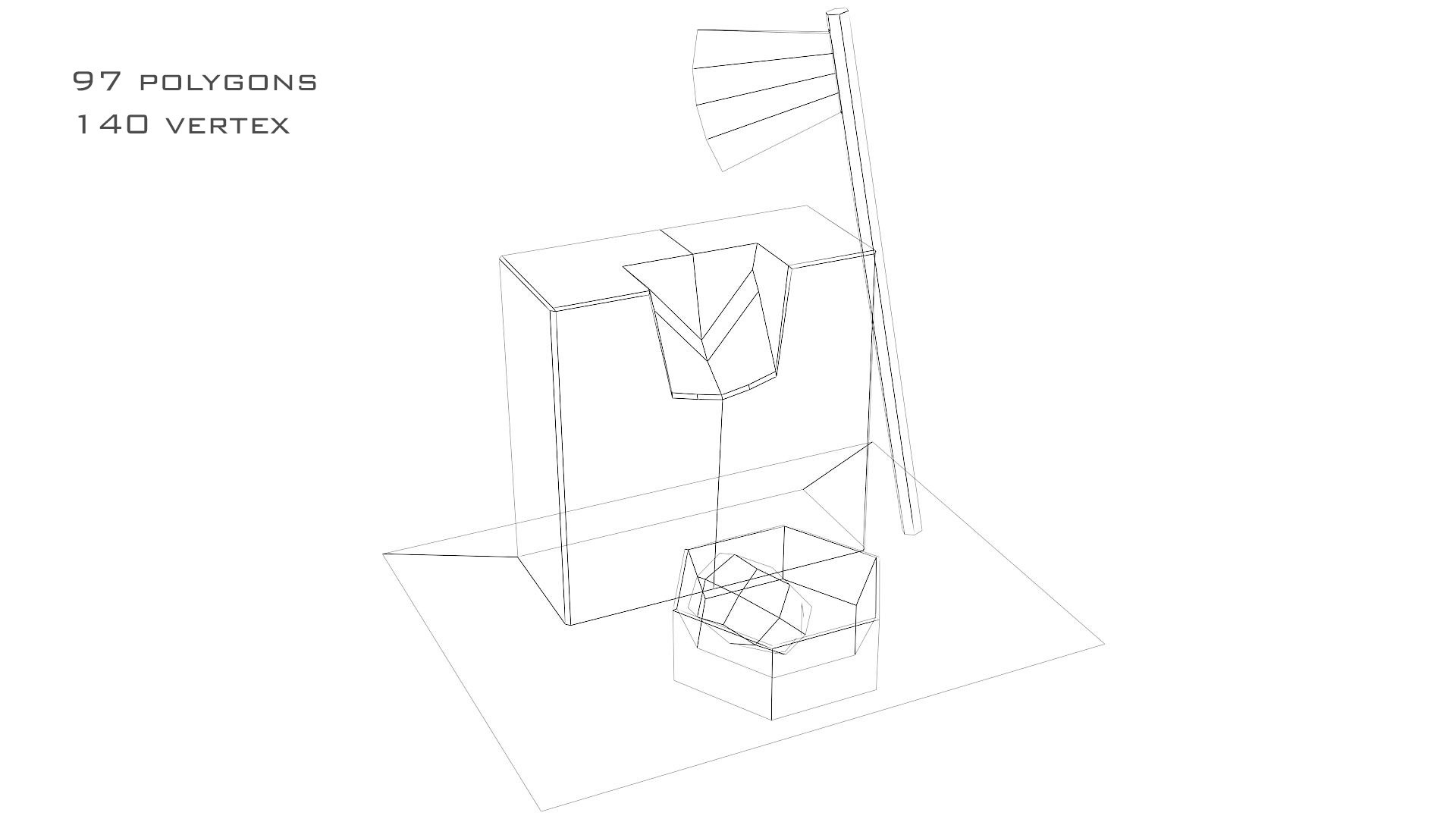 Executioner Axe And Block- Low Poly 3D - TurboSquid 1732628