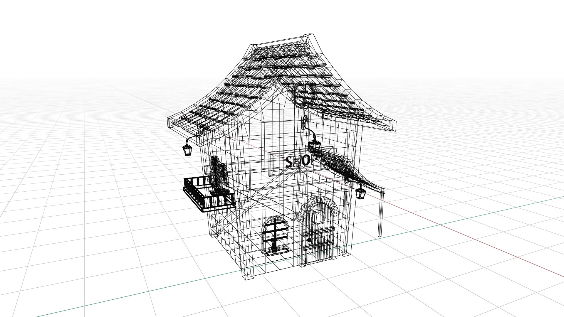 Fantasy ShopStore Building 3D Model - TurboSquid 1834781