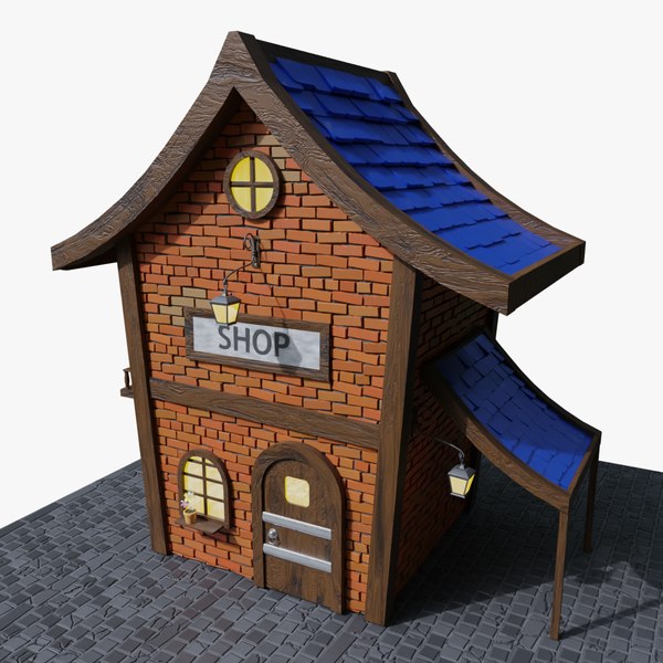 Fantasy ShopStore Building 3D model - TurboSquid 1834781
