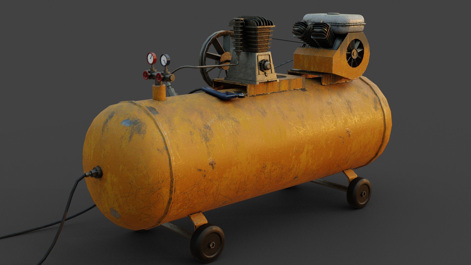 Air Compressor Machine 3D Model - TurboSquid 1984132