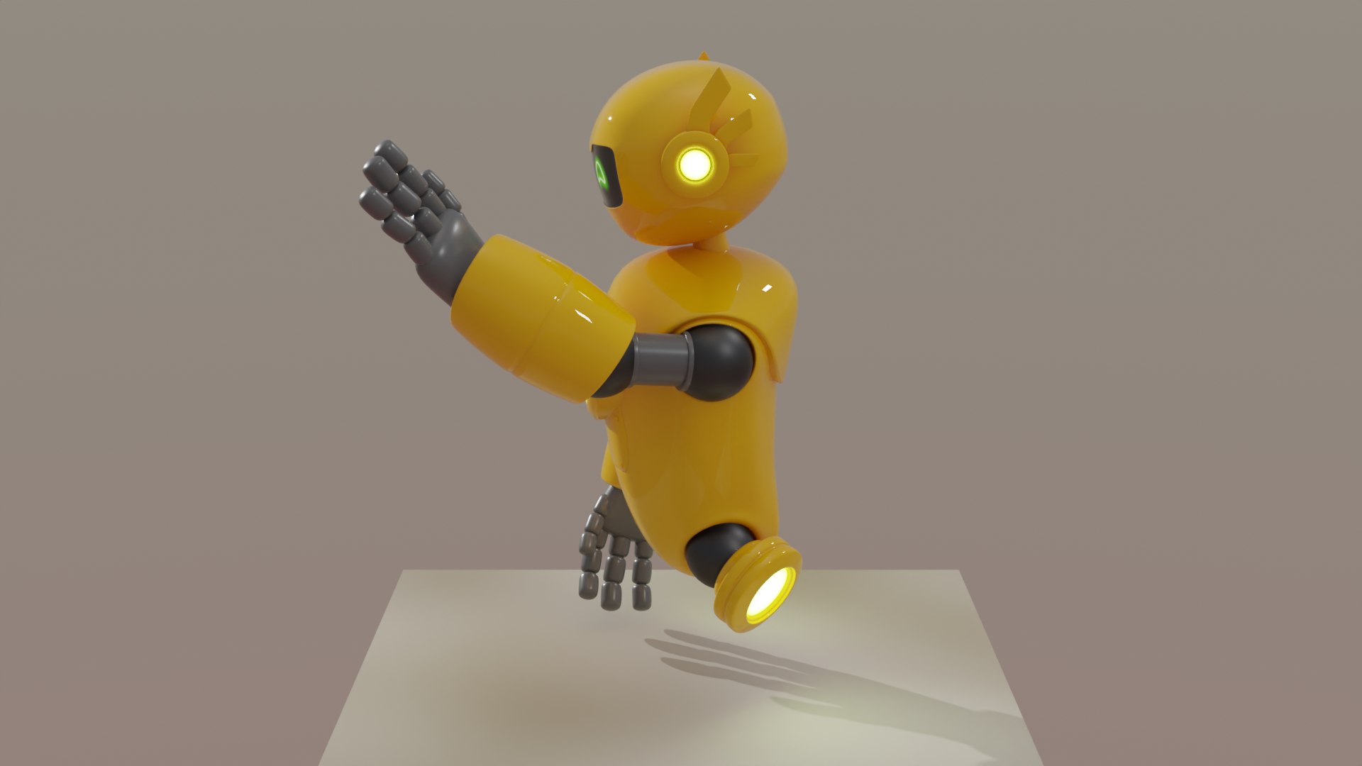 Yellow Robot Model - TurboSquid 2208380