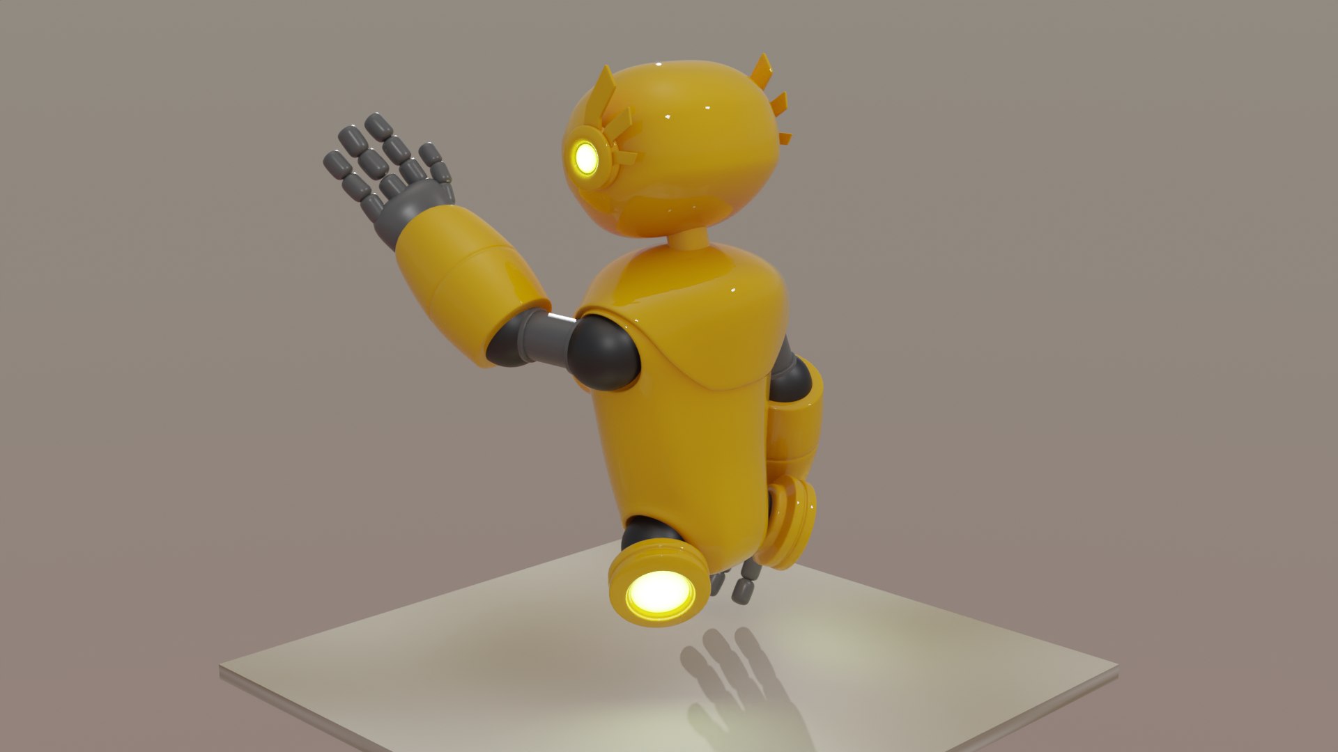 Yellow Robot Model - TurboSquid 2208380