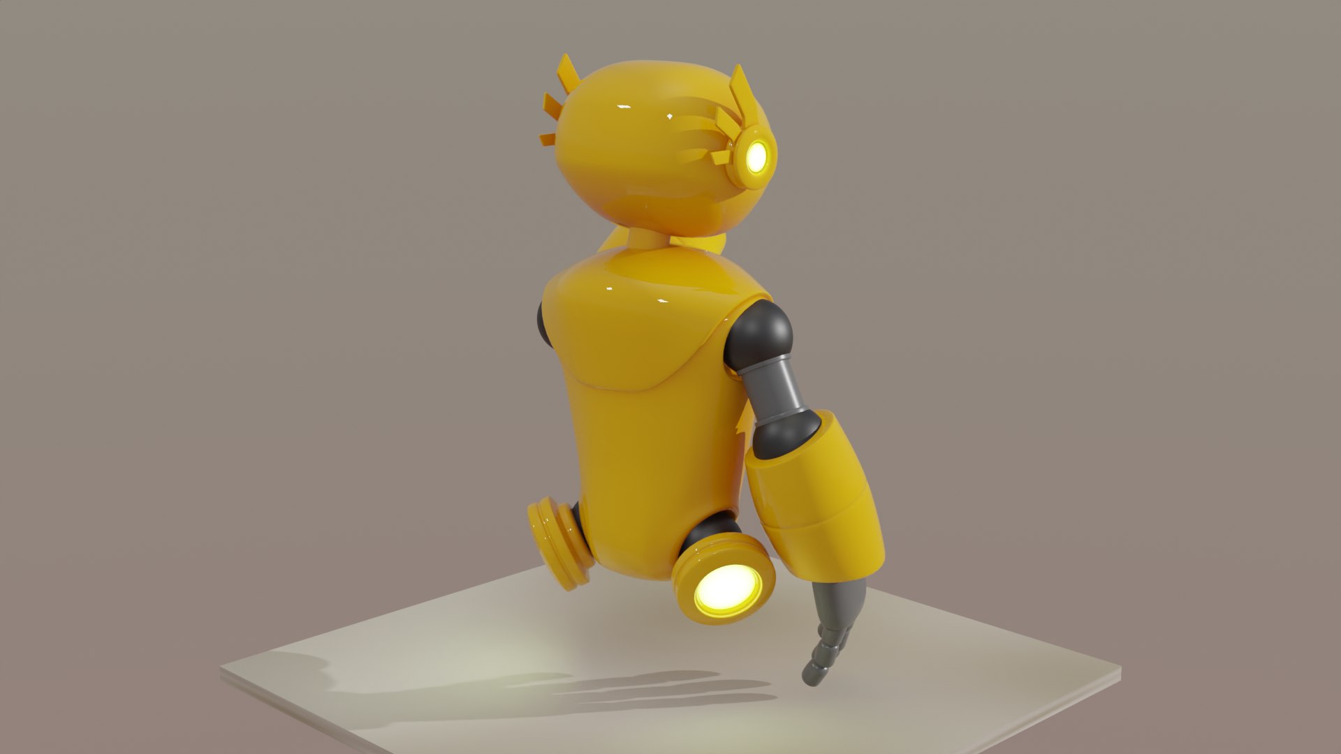 Yellow Robot Model - TurboSquid 2208380