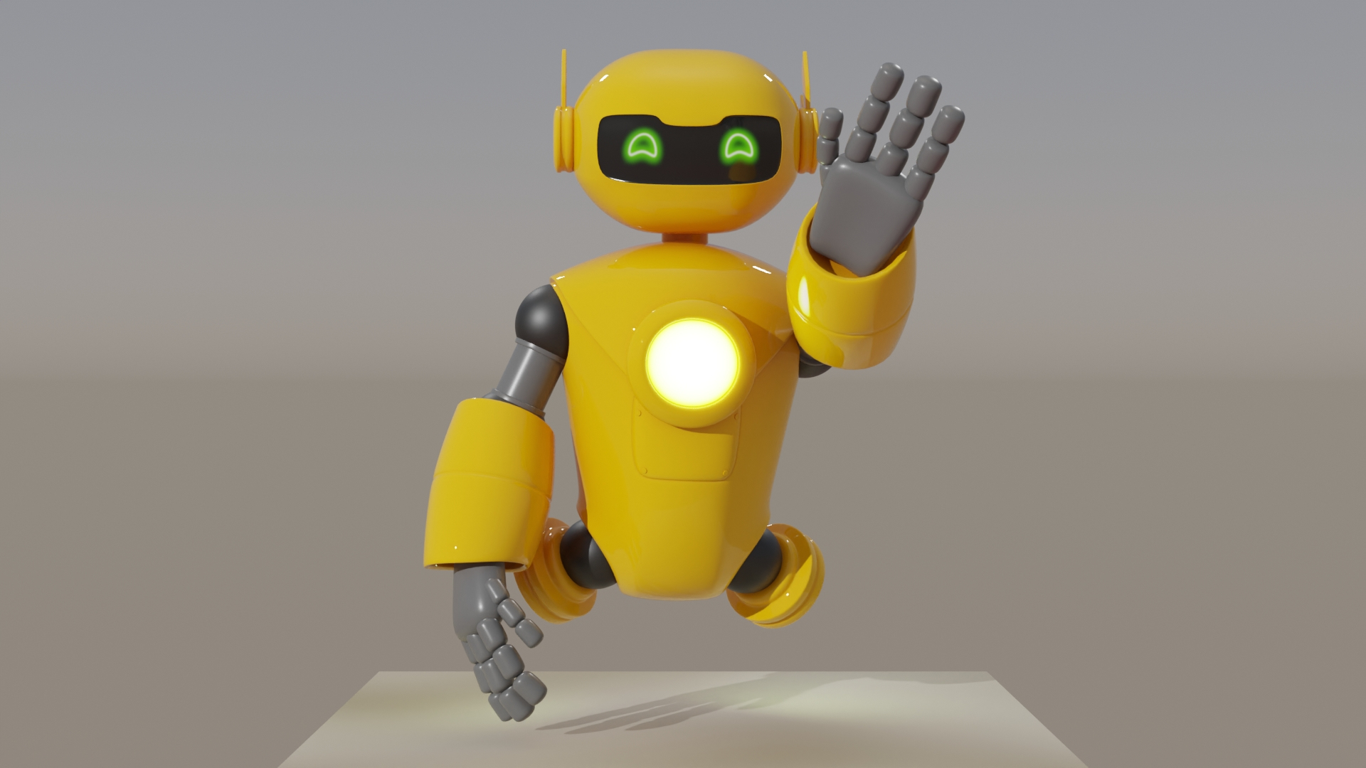 Yellow Robot Model - TurboSquid 2208380