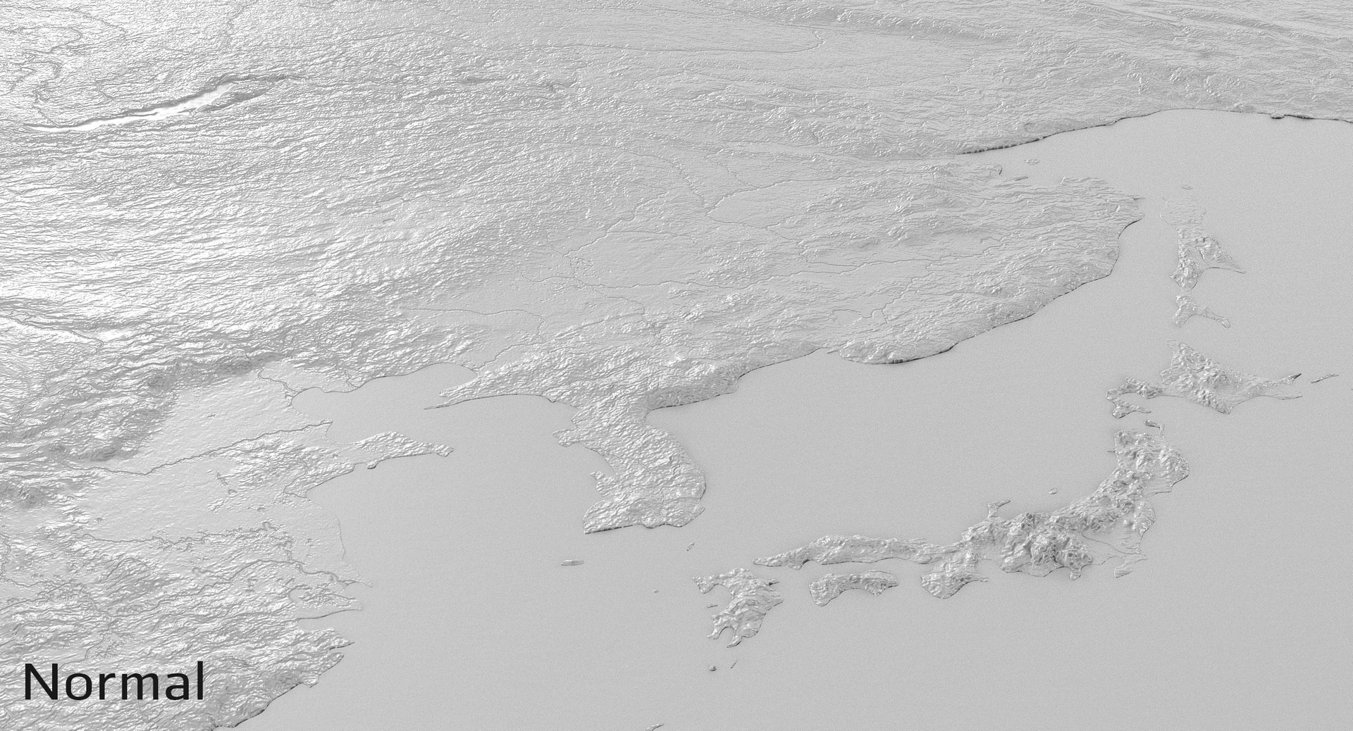 Central Asia Topographic Map 3D Model - TurboSquid 2323298