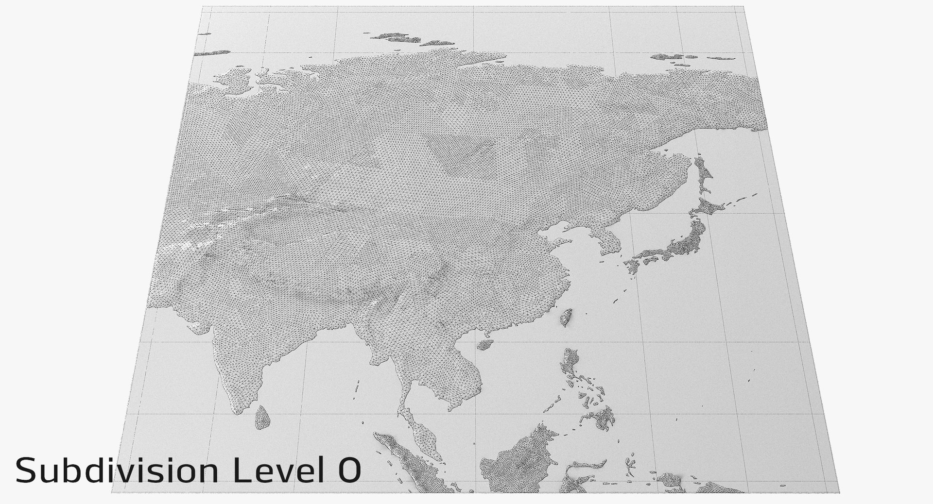 Central Asia Topographic Map 3D Model - TurboSquid 2323298