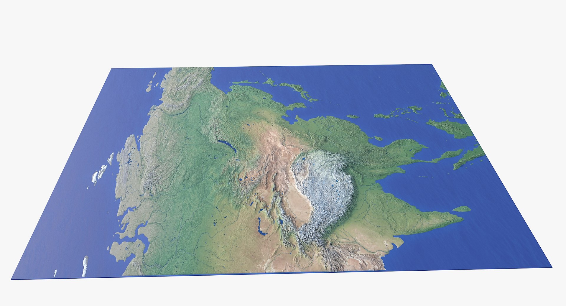 Central Asia Topographic Map 3D Model - TurboSquid 2323298