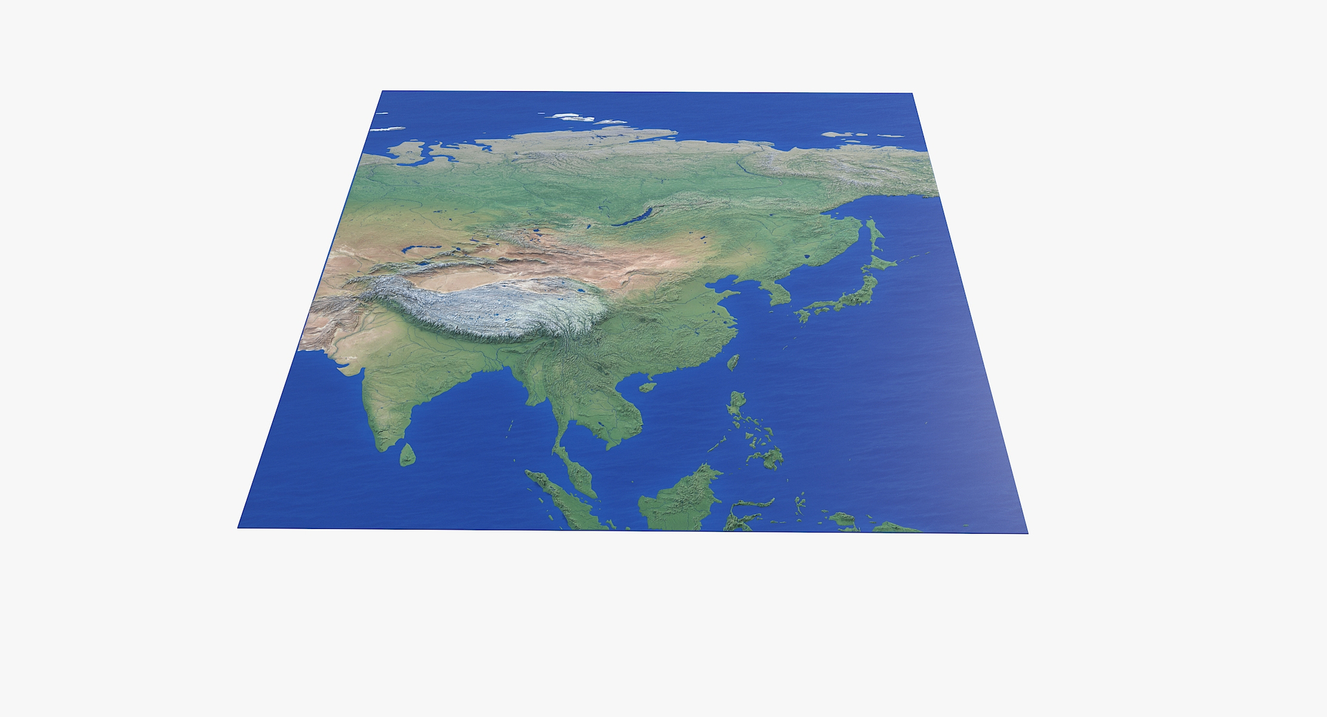 Central Asia Topographic Map 3D Model - TurboSquid 2323298