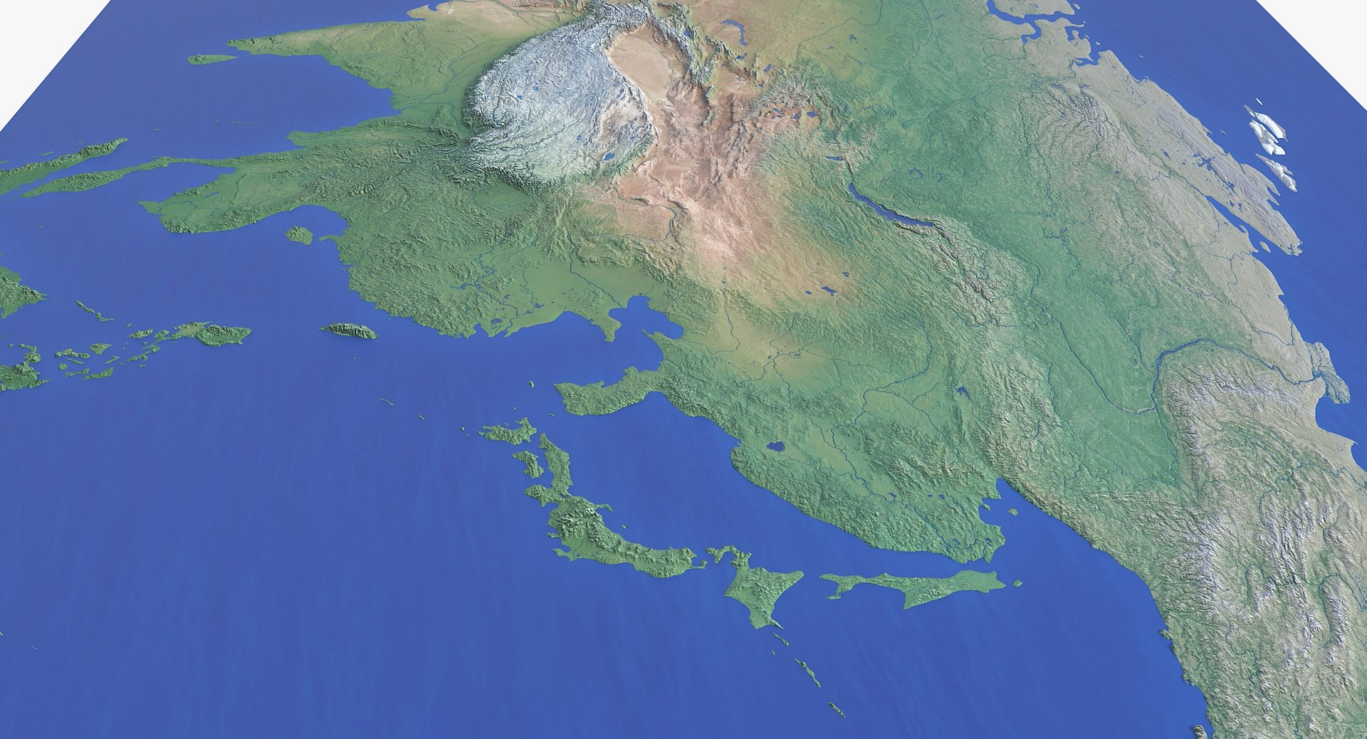 Central Asia Topographic Map 3D Model - TurboSquid 2323298