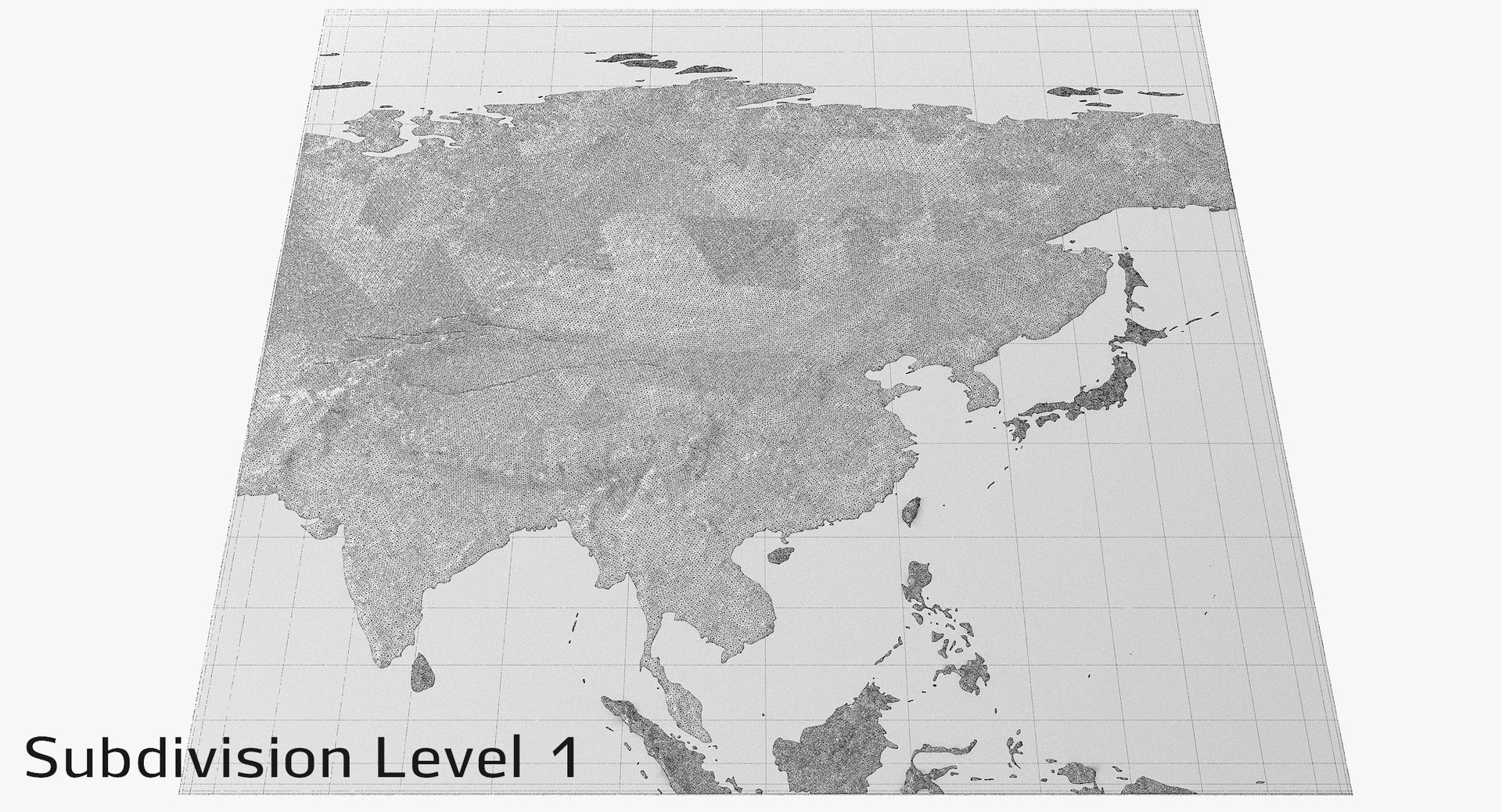 Central Asia Topographic Map 3D Model - TurboSquid 2323298