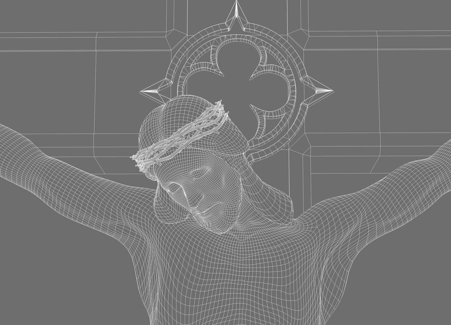 Statue Jesus Christ Cross 3D Model - TurboSquid 1396871