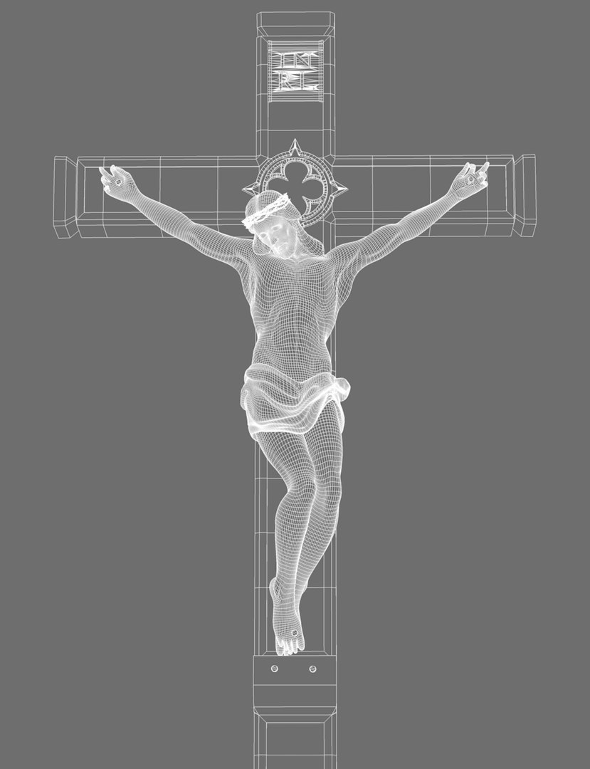 Statue Jesus Christ Cross 3D Model - TurboSquid 1396871