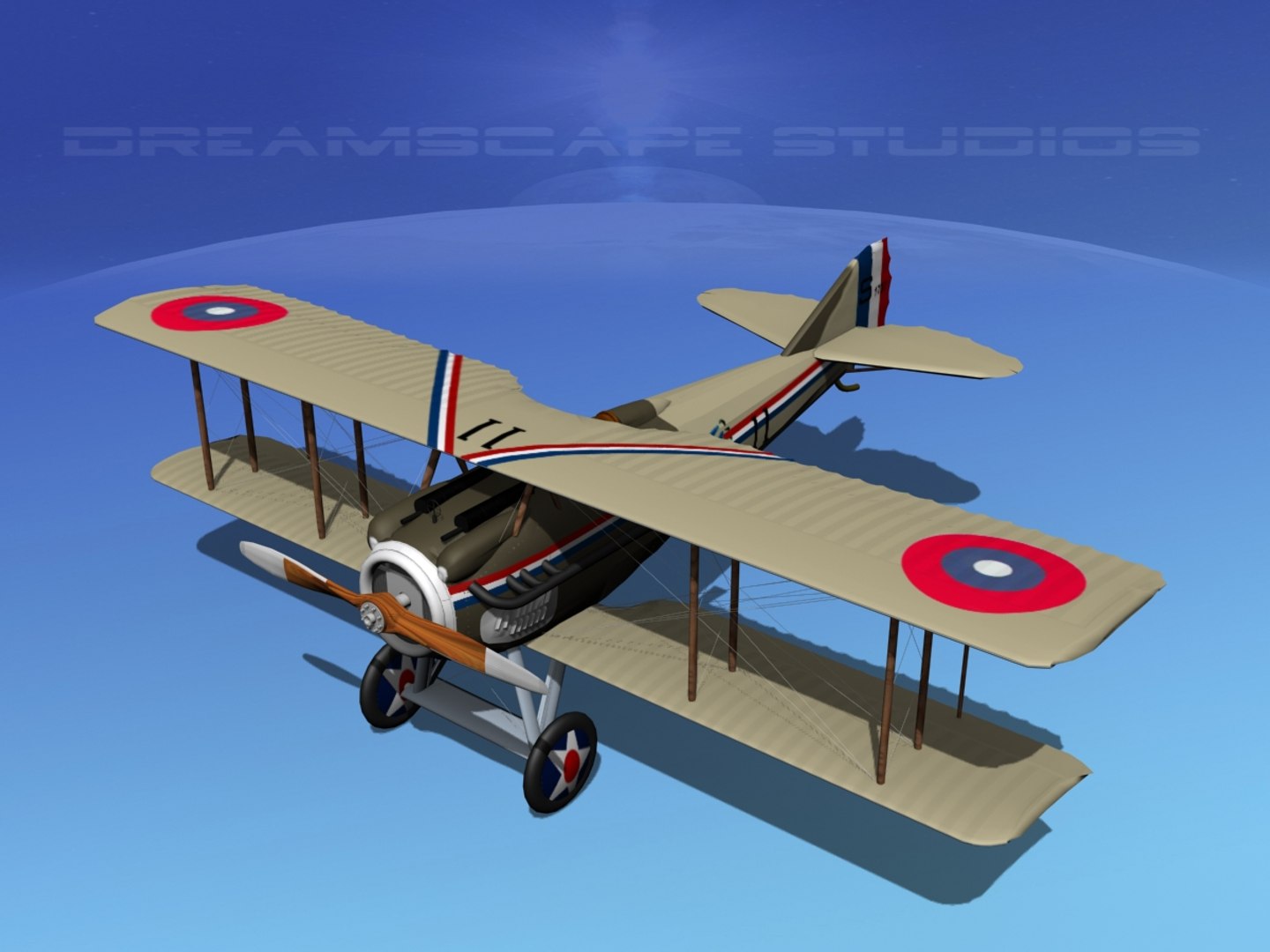 Spad Xiii Xii Fighters 3d Model